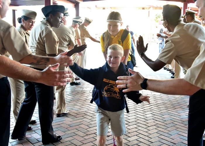 Belle Chasse Academy students get special welcome on first day of ...
