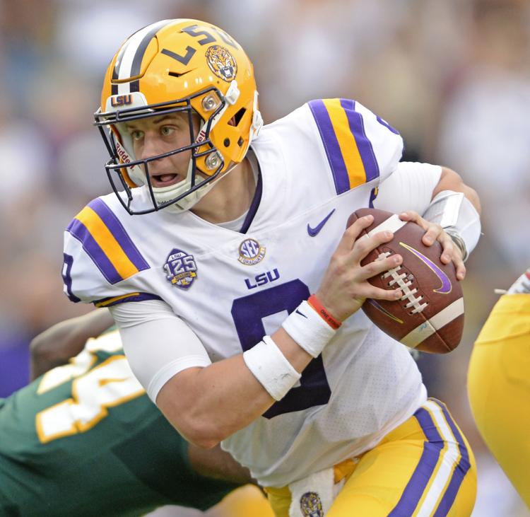 LSU's Joe Burrow explains a salad issue, why his socks are inside-out ...