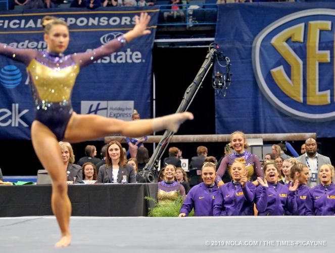 See The Photos As Lsus Sarah Finnegan Scores Perfect 10 At Sec