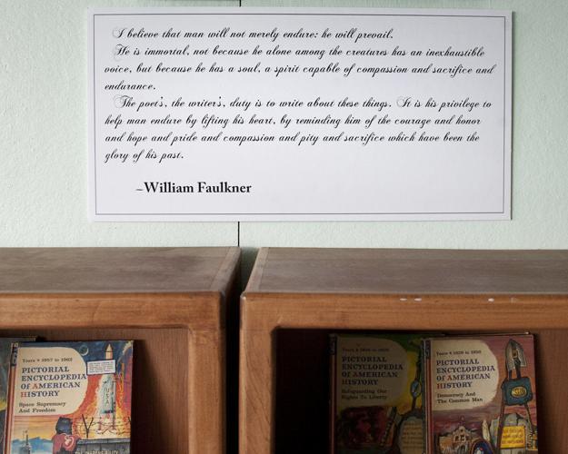 Checking out at the new library at the Bishop Perry Center | Parties ...