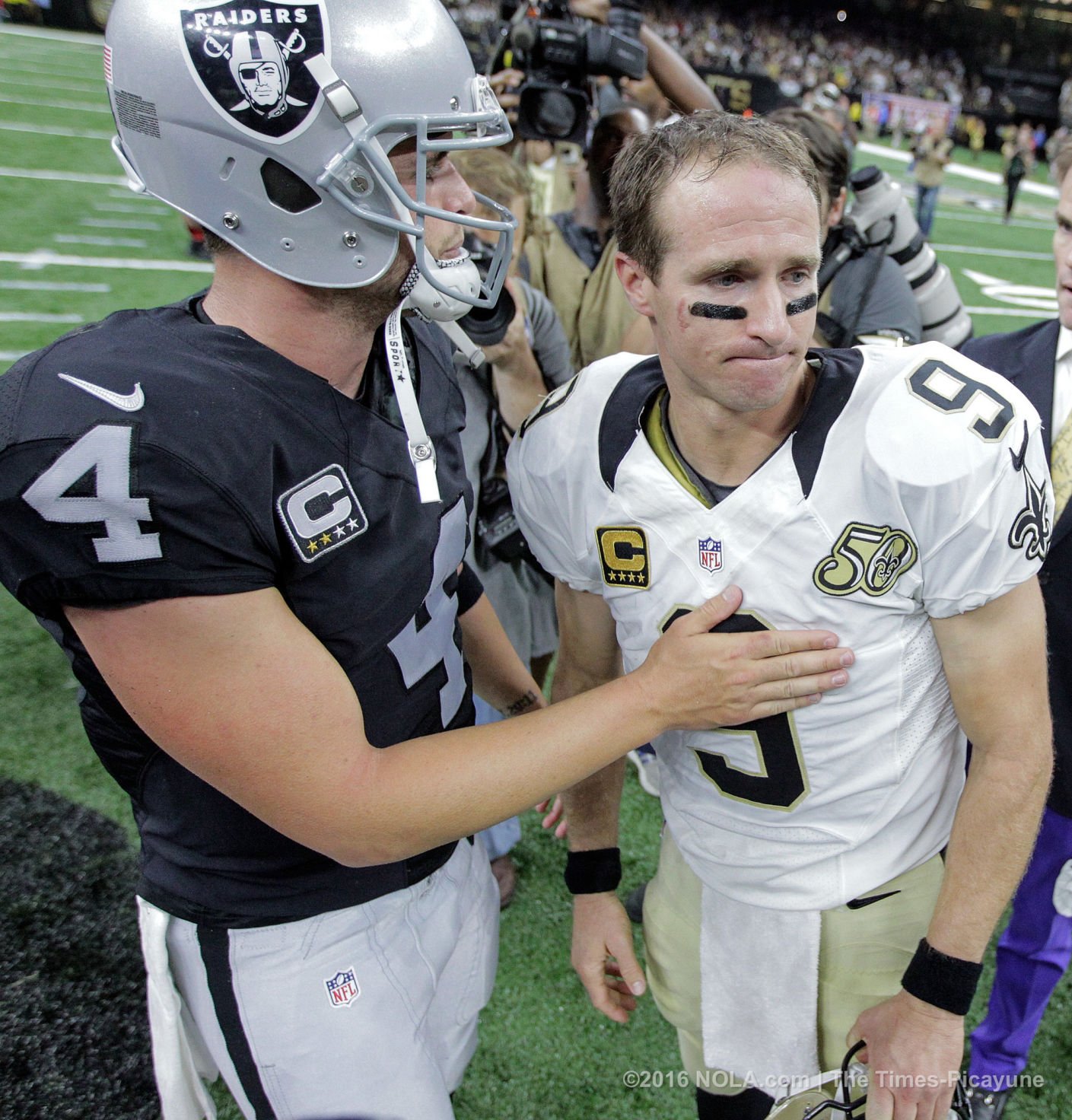 With new QB Derek Carr, Drew Brees thinks Saints are 'well-positioned to make a run at it ...