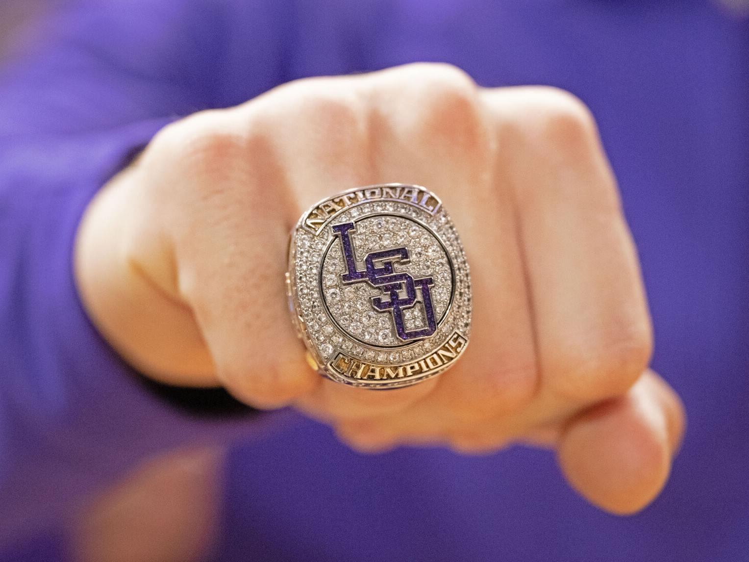 lsu baseball interlocking logo