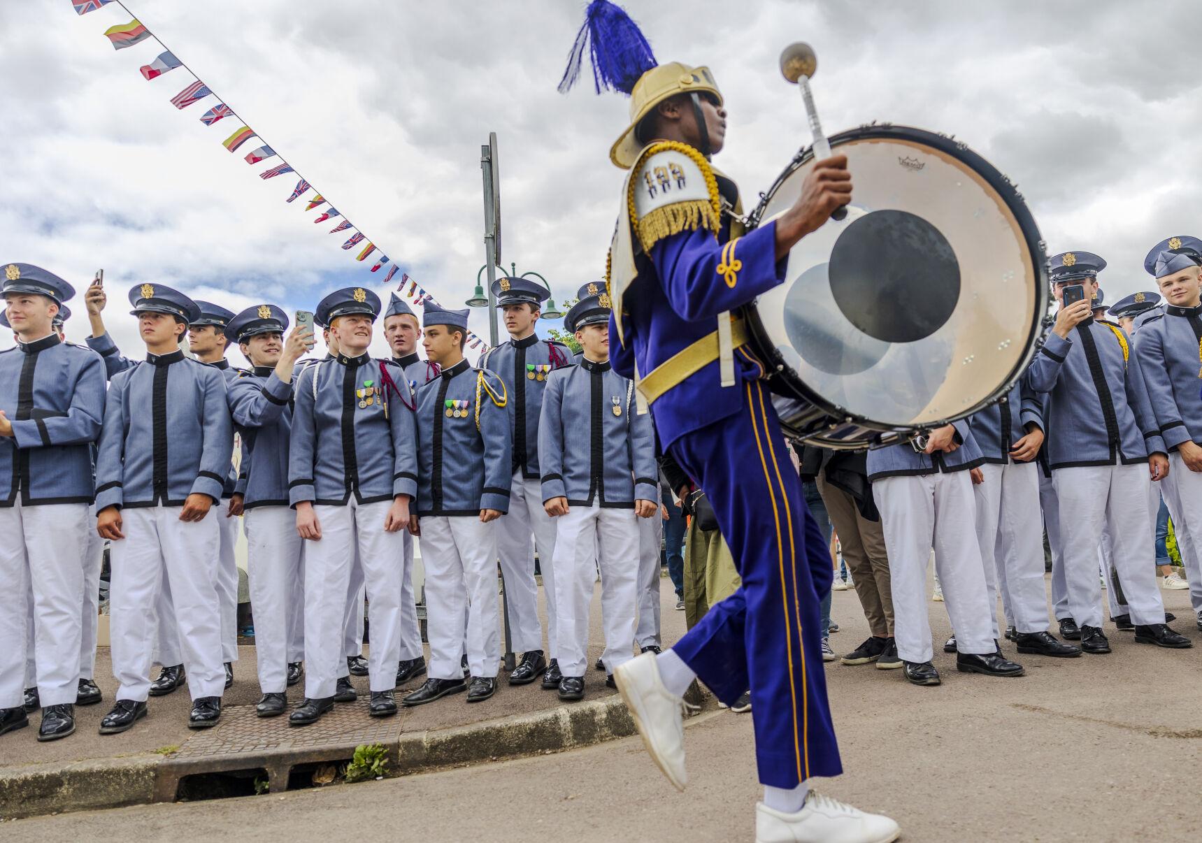 Photos: St. Aug Marching 100 parades through Sainte-Mere-Eglise, France ...