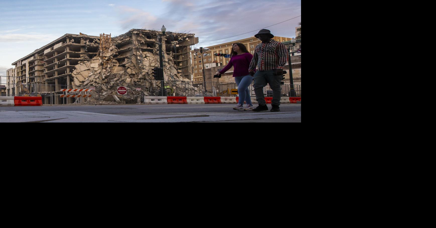 Photos: Demolition continues on the collapsed Hard Rock Hotel ...