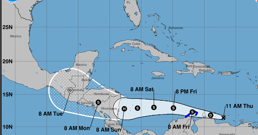 Invest 91L in Caribbean track 10am Sept 6 | | nola.com