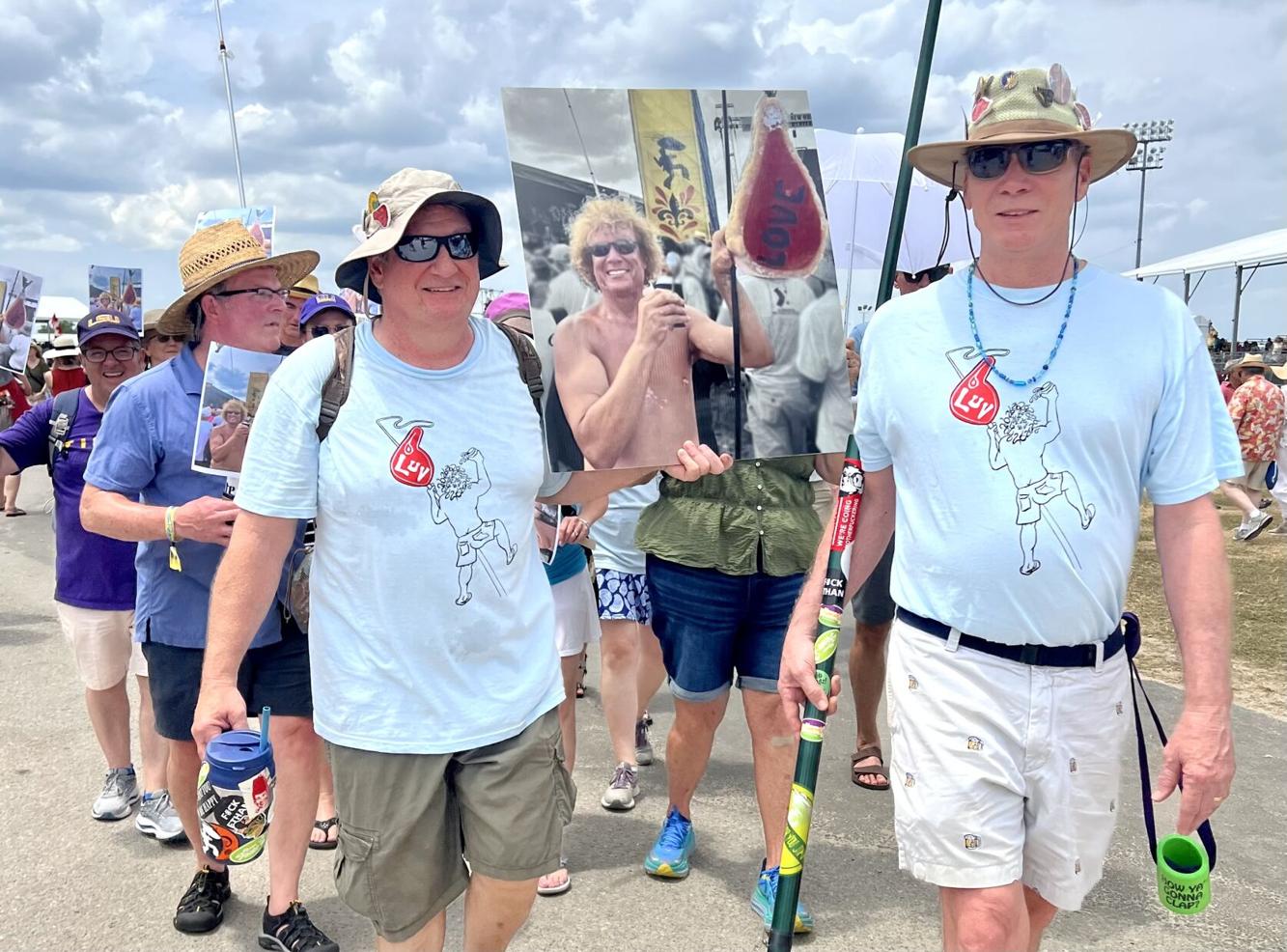 The man beneath the Jazz Fest ‘Love’ pork chop pole has died ...