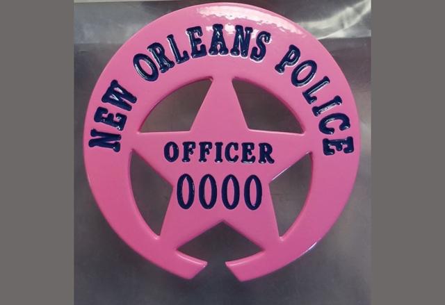 NOPD badges go pink for Breast Cancer Awareness month in October | News ...