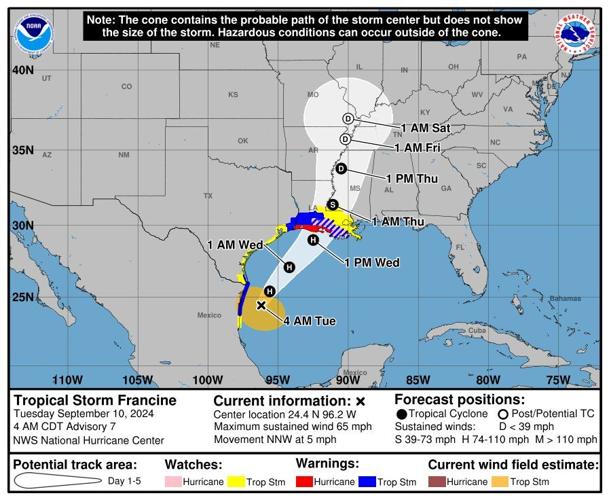 Live updates: Hurricane Francine forecast for Louisiana | Hurricane ...