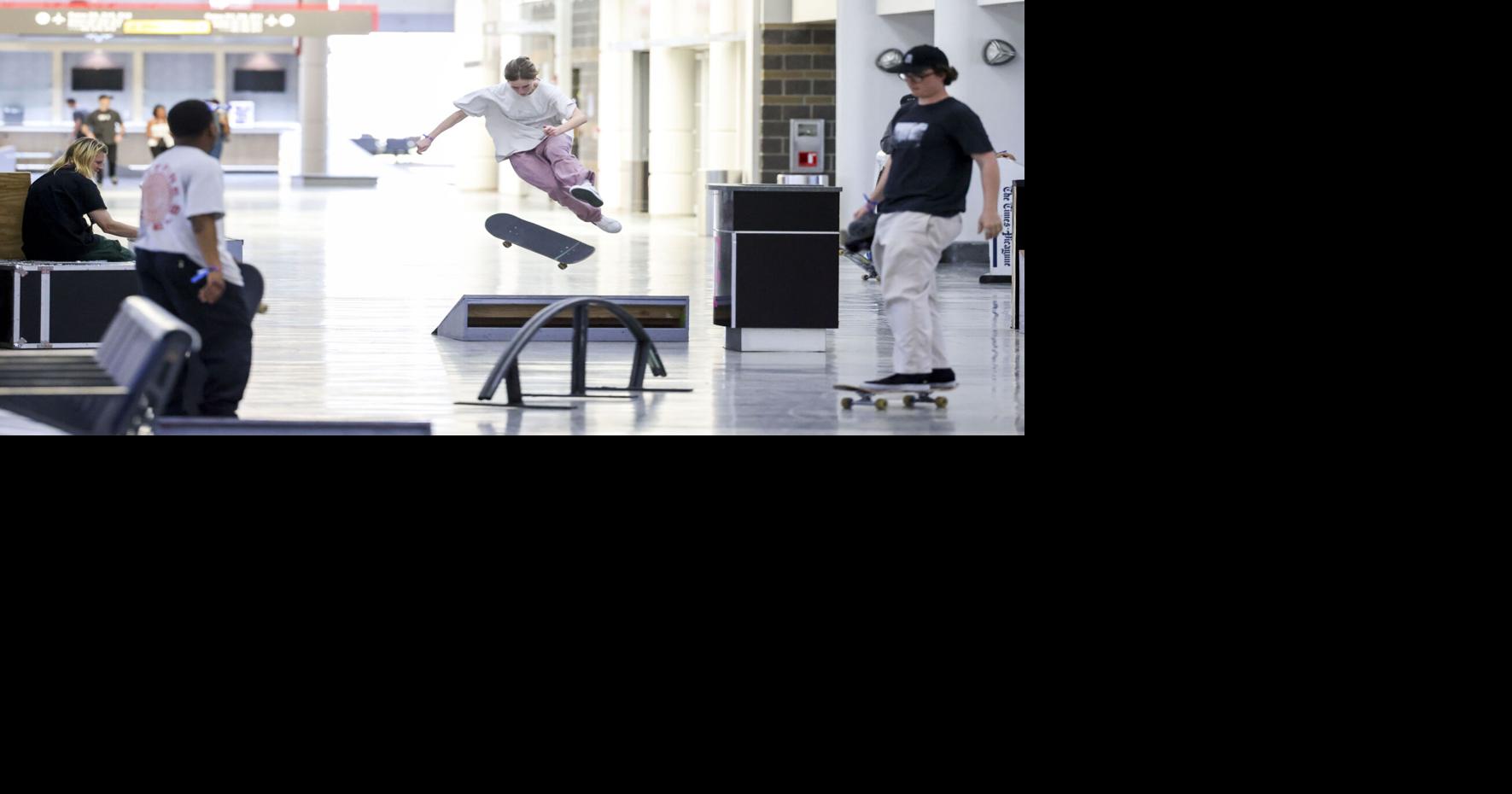 Skaters go to MSY terminal during Red Bull Terminal Takeover | Photos ...