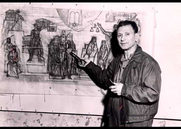 Conrad Albrizio's murals fill NOLA Union Passenger Terminal | Curious ...