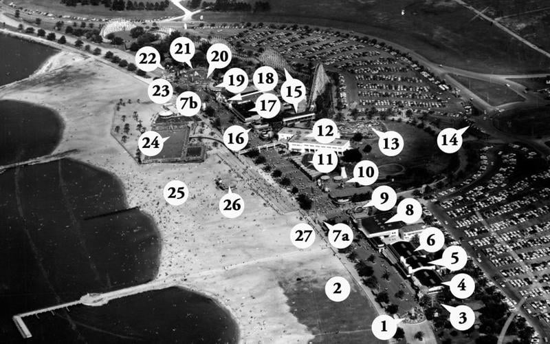 Here's your (completed) guide map to Pontchartrain Beach ...