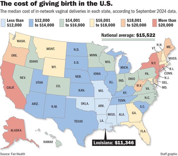How much is childbirth? Louisiana is among the cheapest. | Louisiana ...