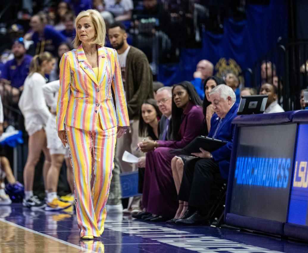 LSU's Kim Mulkey wears flashy outfit for NCAA game vs. MTSU | LSU ...