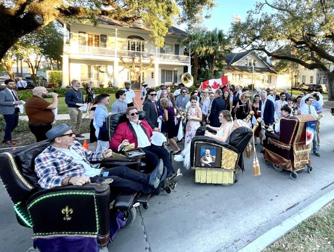 Watch a laid-back wedding second-line parade, Laissez Boys-style ...