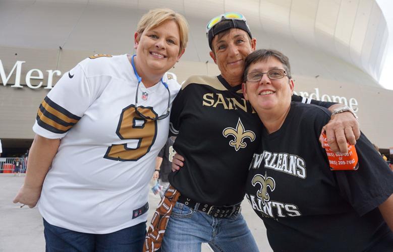 Saints fans display their Who Dat fashion Friday at the Dome | Archive ...