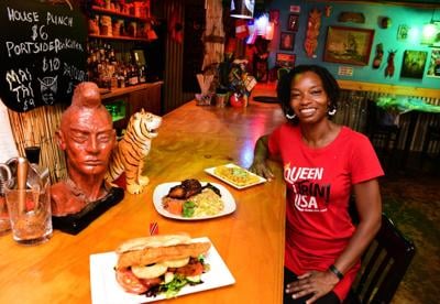 Queen Trini Lisa serves Trinidadian food at Portside Lounge | Food and ...