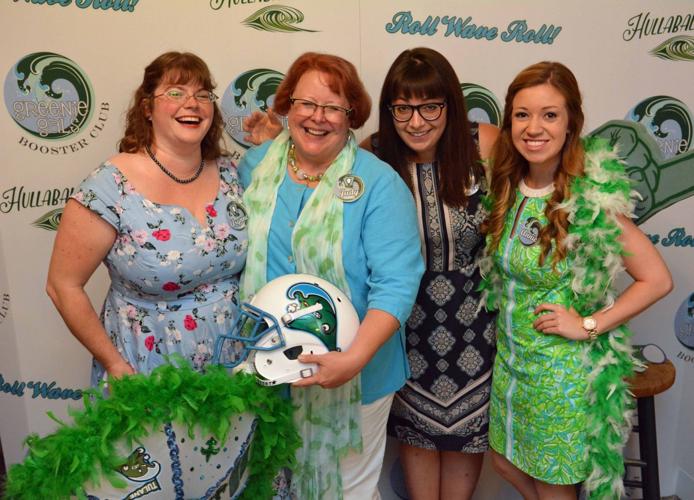 Green and blue all over at Tulane University pre-season tea | Parties ...