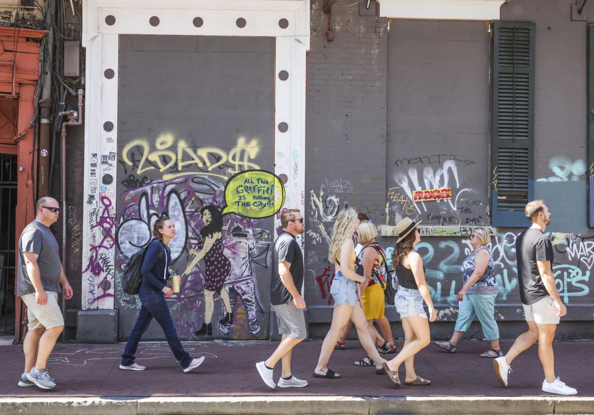 An ironic Bourbon Street graffiti mural asks: 'Is graffiti killing the ...