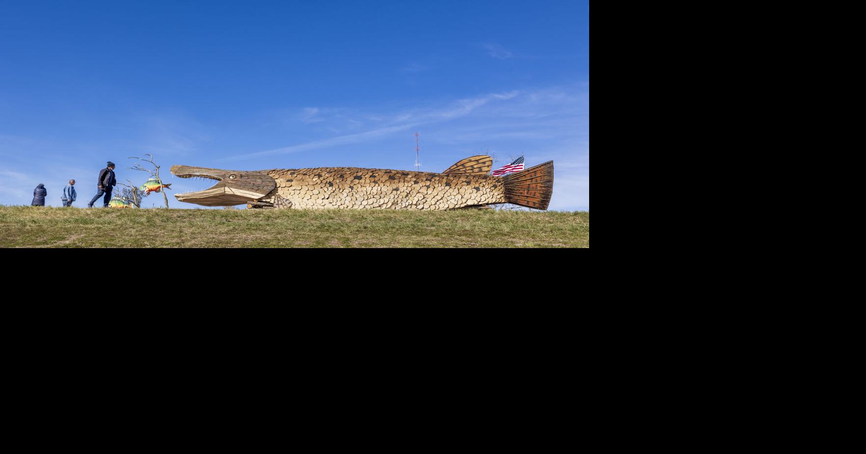 Photos: 40-foot long fish, more wooden structures to burn on Christmas ...