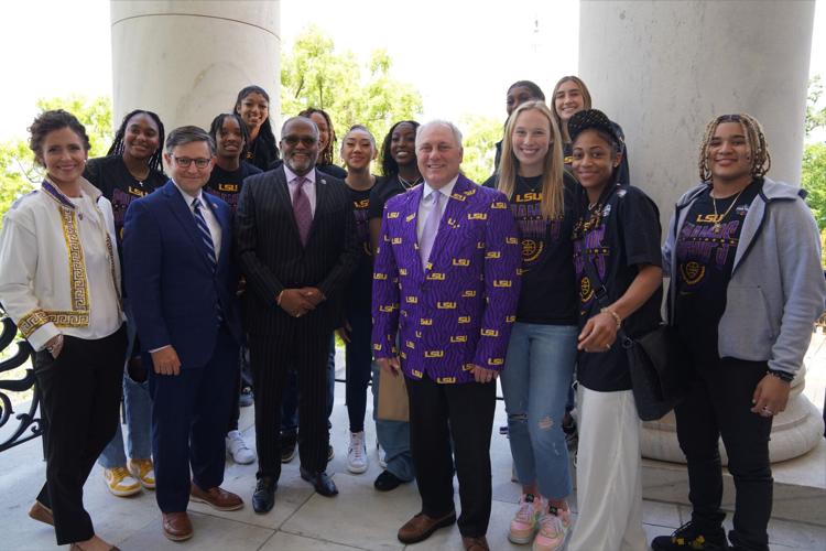 LSU women's basketball team begins D.C. celebration | Local Politics ...