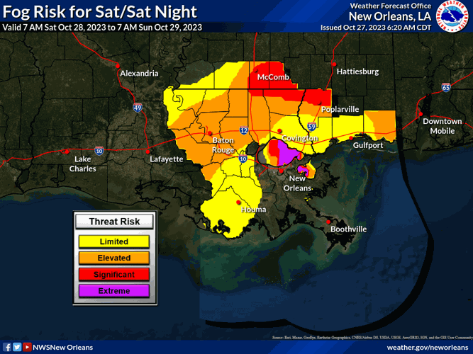 Super fog is returning to southeast Louisiana over Halloween weekend ...