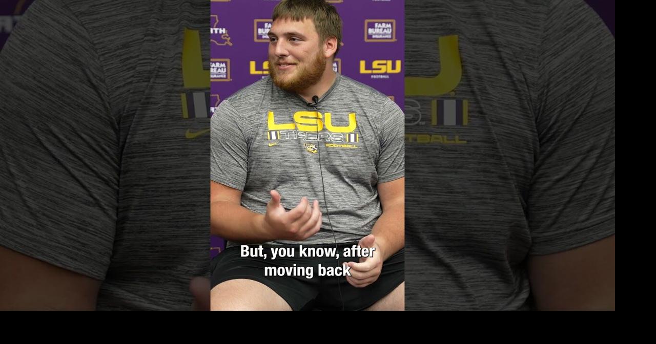 Garrett Dellinger speaks on the Louisiana heat in fall camp ...