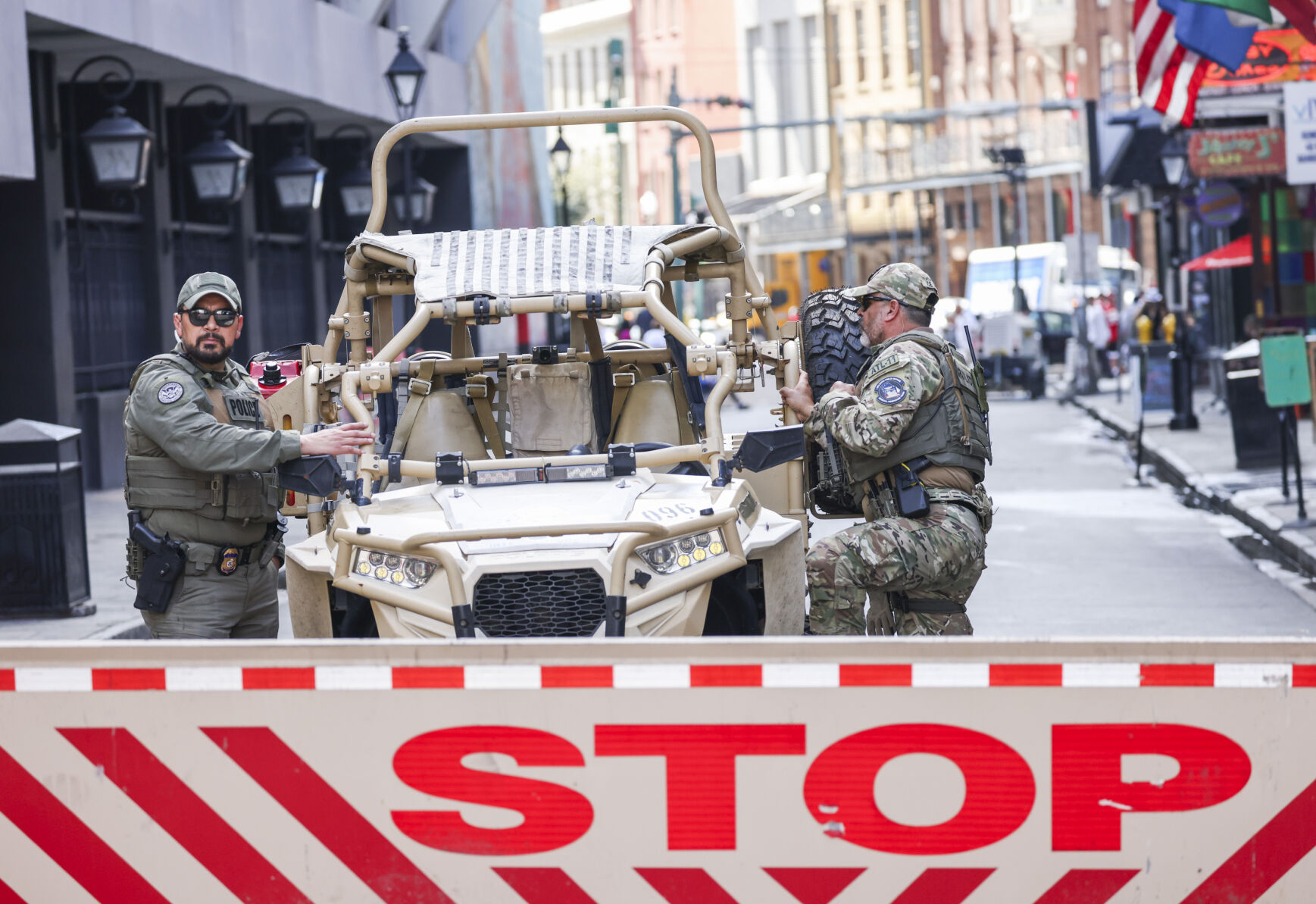 Military and police presence ramps up in French Quarter | Super Bowl ...