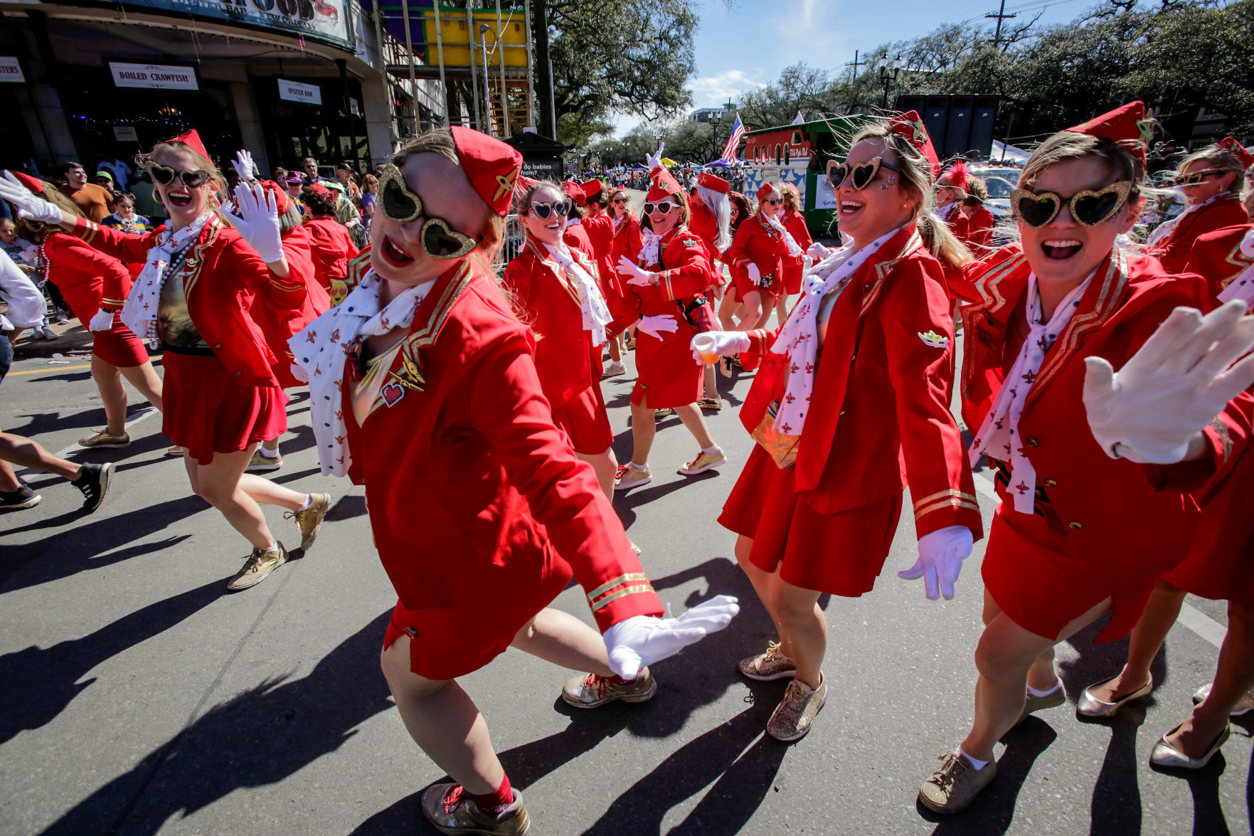 Amelia EarHawts Mardi Gras dance troupe parades in Spain | Mardi Gras ...