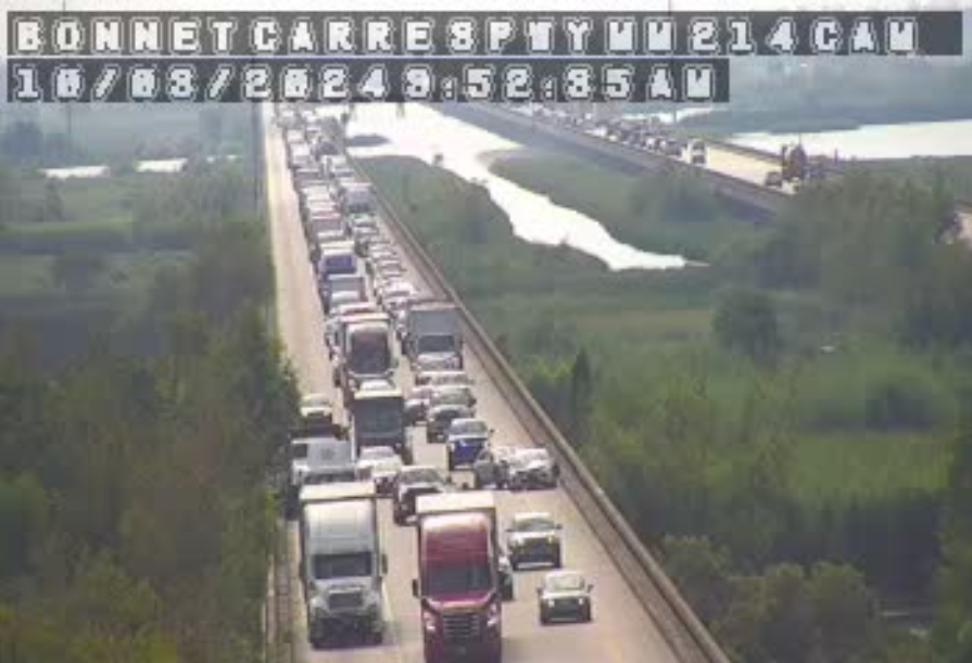 Multi-vehicle crash causes traffic on Bonnet Carre Spillway | Traffic ...