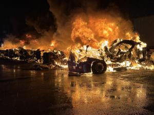 Multiple 18-wheelers catch fire on Airline Drive in Kenner | Jefferson ...