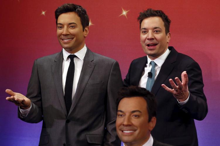 Jimmy Fallon in 'totally creepy' skit sings 'Barbara Ann' with 5 wax ...