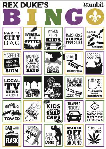 Rex Duke™'s Carnival bingo | News | Gambit Weekly | nola.com