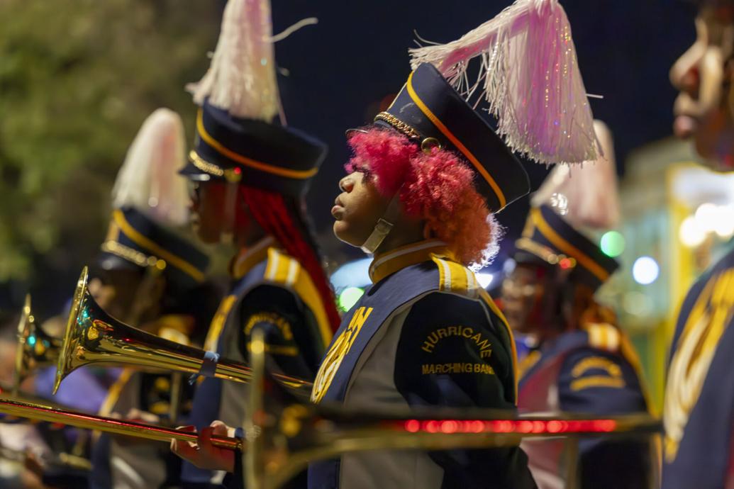 Mystic Krewe of Druids lights up the night during their Mardi Gras ...