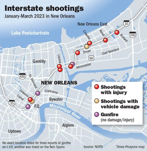 New Orleans interstate shootings terrorize drivers on I-10 | Crime ...