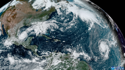 3 Atlantic hurricanes active in October for first time ever | Hurricane ...