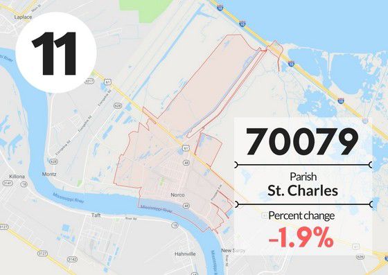 These 15 New Orleans-area ZIP codes saw the largest drop in home prices ...