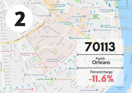 These 15 New Orleans-area ZIP codes saw the largest drop in home prices ...