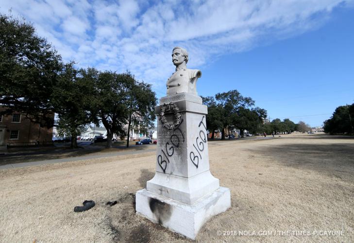 Confederate monument vandalized with paint, burning tire | Weather ...
