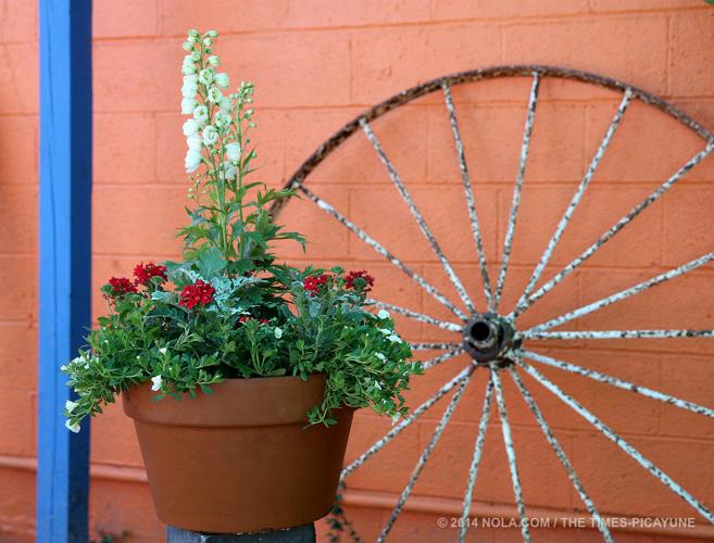Container gardens add color and curb appeal with layered flowers and ...