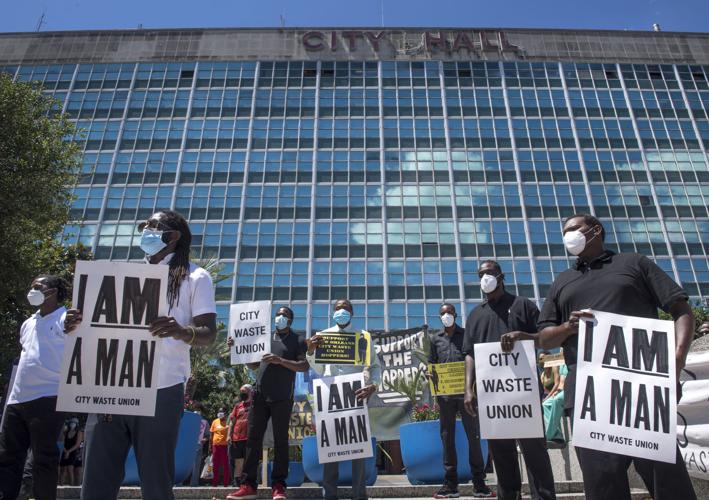 sanitation workers protest