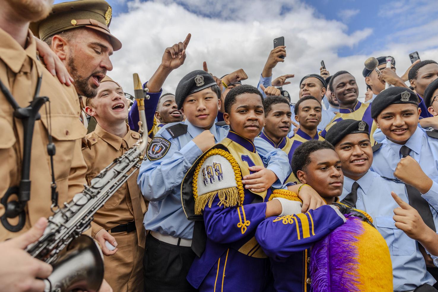 Photos: St. Aug Marching 100 parades through Sainte-Mere-Eglise, France ...