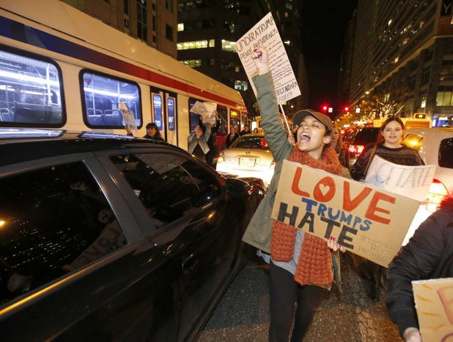 Thousands protest Donald Trump in rallies across the U.S. | Local ...