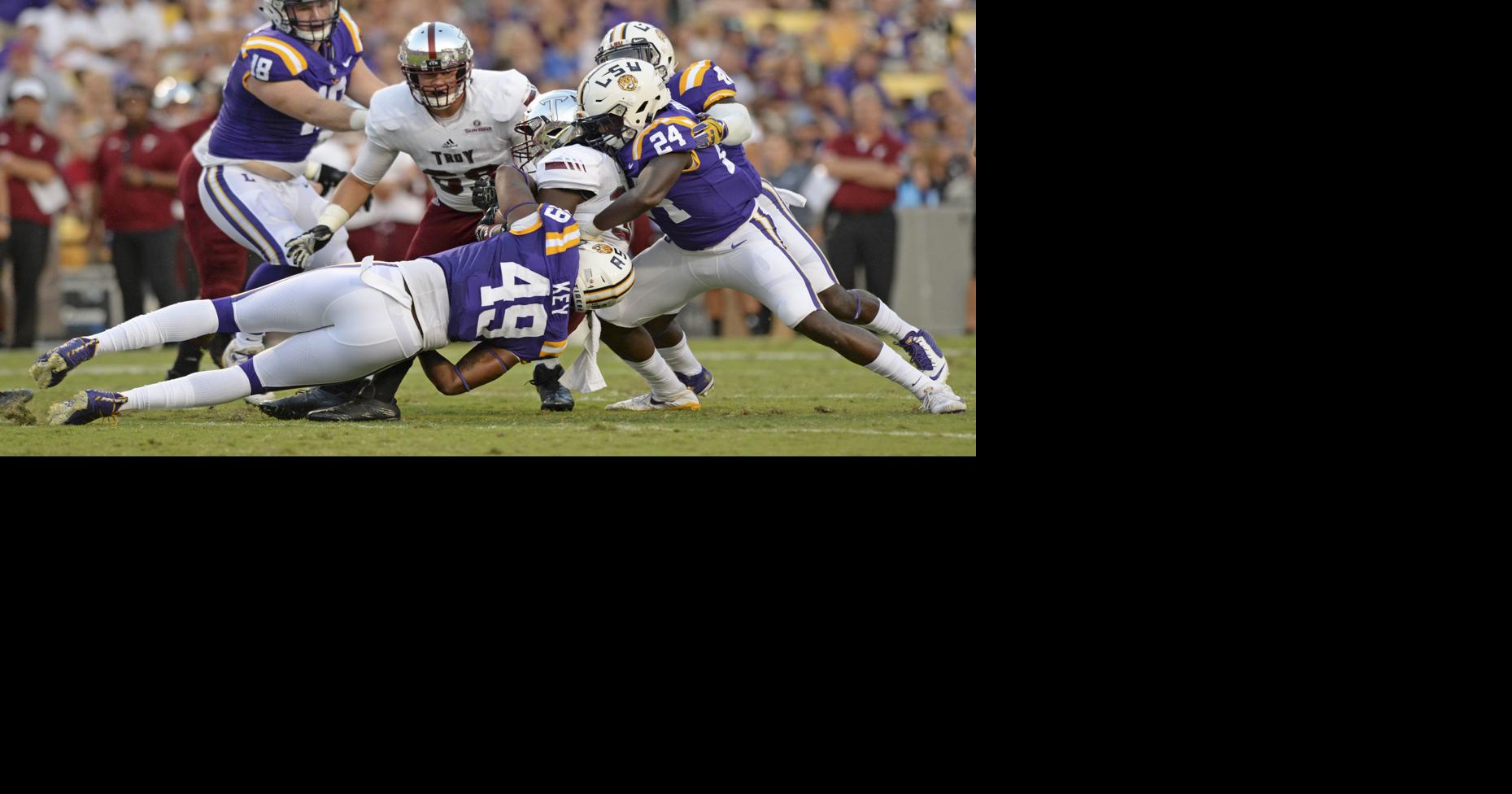 Photos: Troy holds on for massive upset of LSU at Tiger Stadium ...