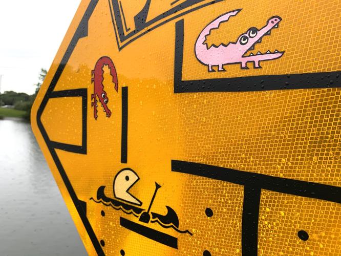 Dancing alligator art appears on Bayou St. John bridge | Arts | nola.com