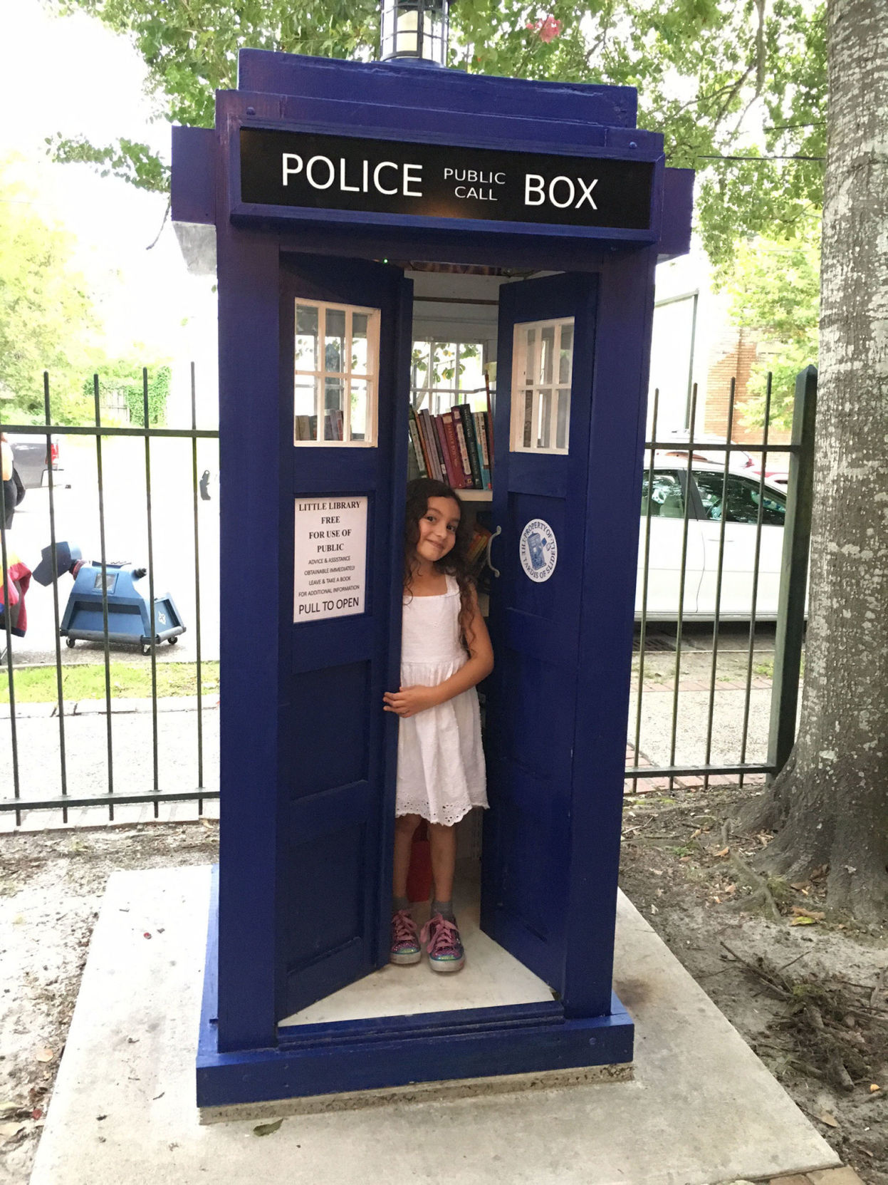TARDIS Little Free Library of Slidell truly is 'bigger on the inside ...