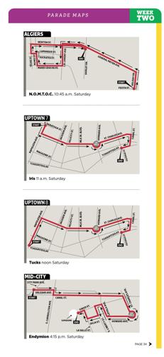 Parade maps | Stage Previews Reviews | nola.com
