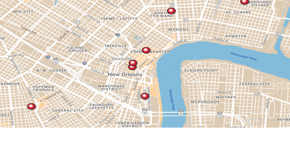Map of recent New Orleans mass shootings | Crime/Police | nola.com