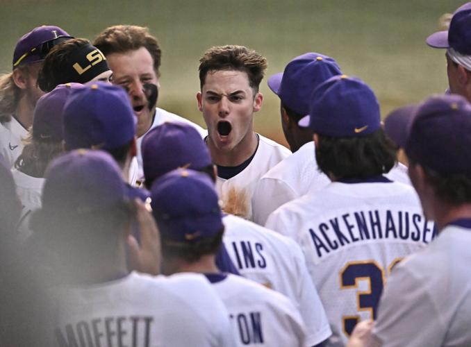 LSU celebrates second victory of the night at Alex Box as Tigers clinch ...
