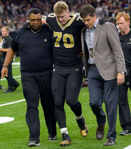 Saints defensive tackle Mitchell Loewen suffered high ankle sprain ...