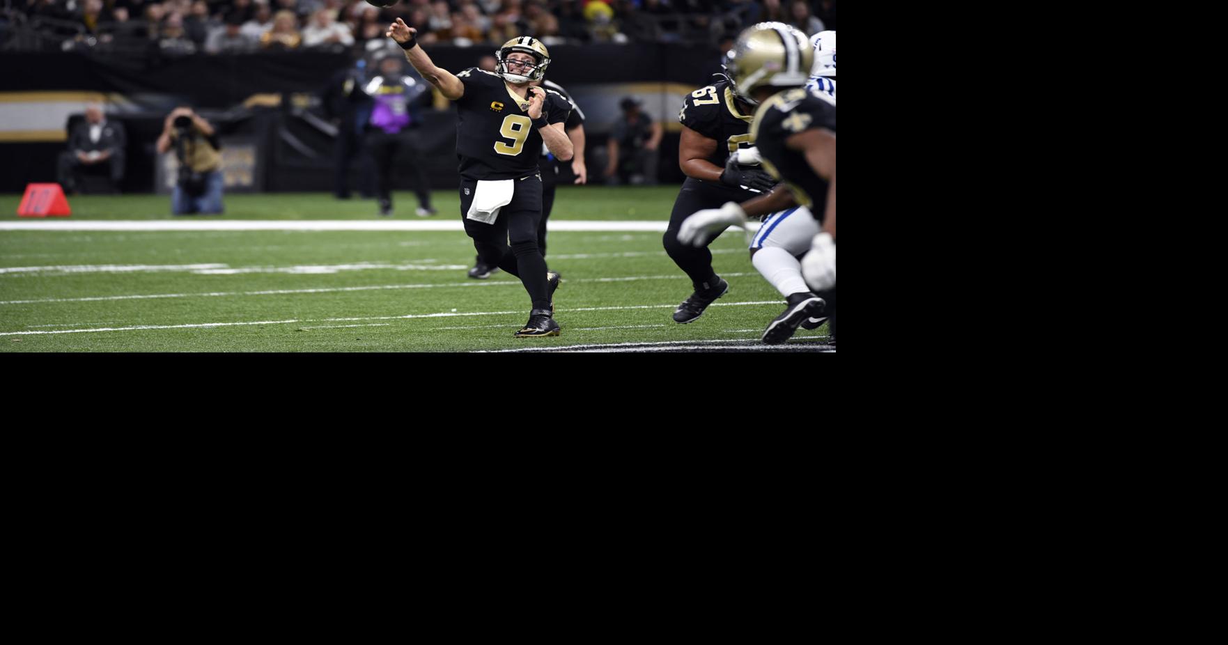 Saints QB Drew Brees breaks Peyton Manning's all-time passing ...